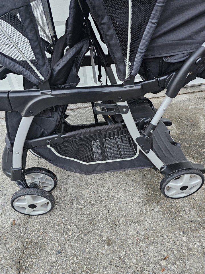 Graco Double Stroller Ready2Gro Click Connect Toddler Stand Collapsible ...