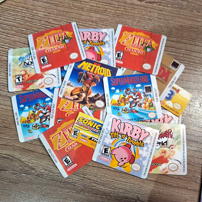 Game Boy Laminated Replacement Labels, ANY Game GBA GBC, Your Choice ...