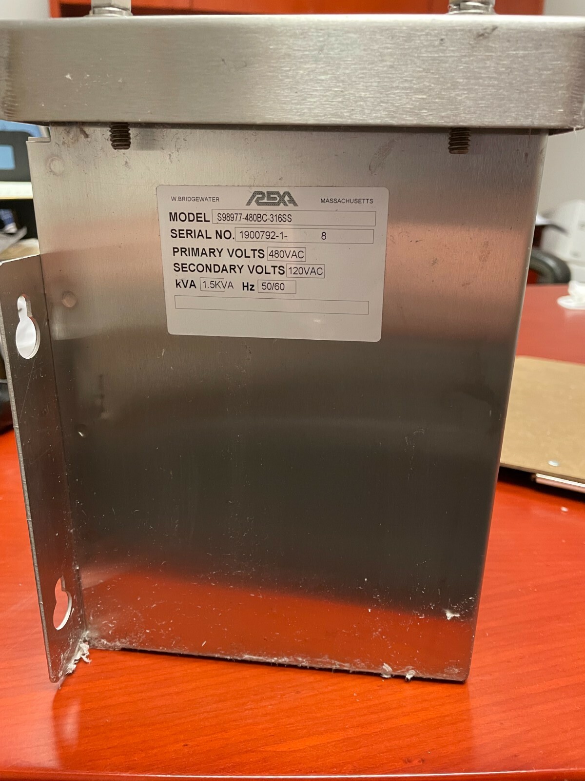 REXA TRANSFORMER 480 VAC-120 VAC 1.5 KBA MODEL #598977-480BC3166SS | eBay