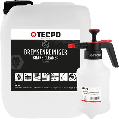 TECPO BREMSENREINIGER 5L BRAKE CLEANER TEILE REINIGER + 2L TECPO ...