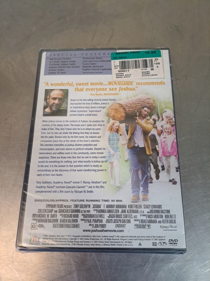 Joshua DVD One Man Holds The Answer Tony Goldwyn NEW SEALED! | eBay