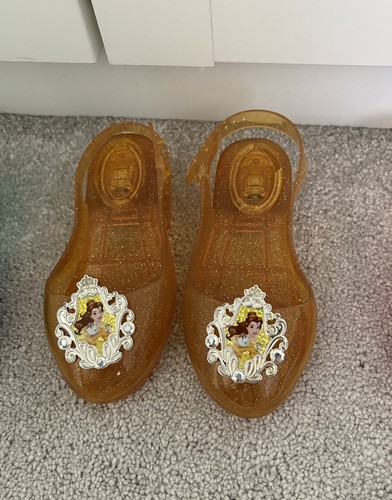 Disney Princess Belle Light Up Shoes Plastic Slippers Heels Play ...