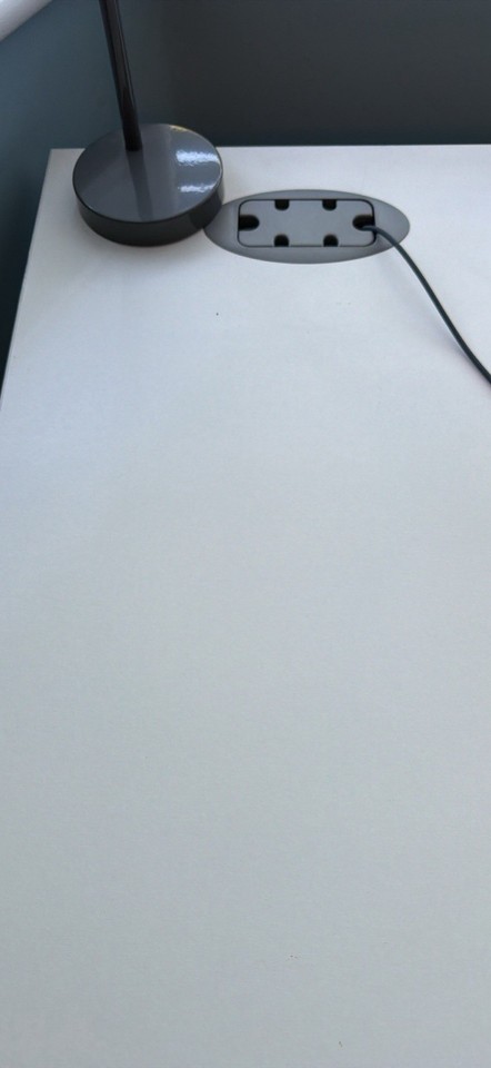 White Office Desk With Lockable Drawers - great Condition | eBay UK