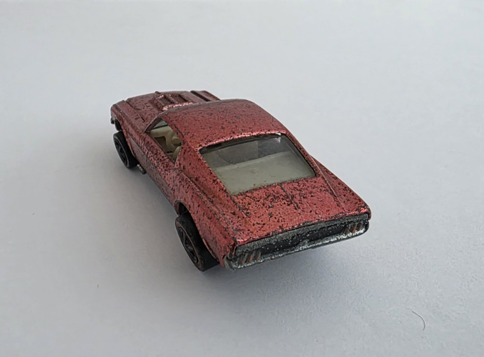 Vintage 1968 Mattel Hot Wheels Red Ford Custom Mustang Die-cast Toy Car ...