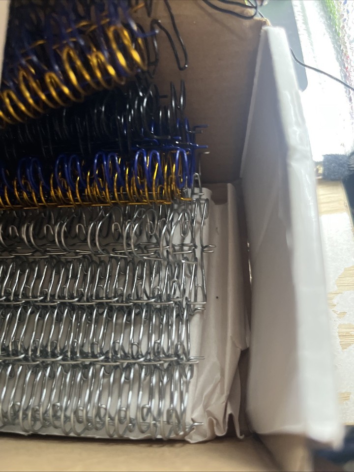 Rayson Wire Binding Spines, Multicolor, 2:1 Pitch Double Loop Binding ...