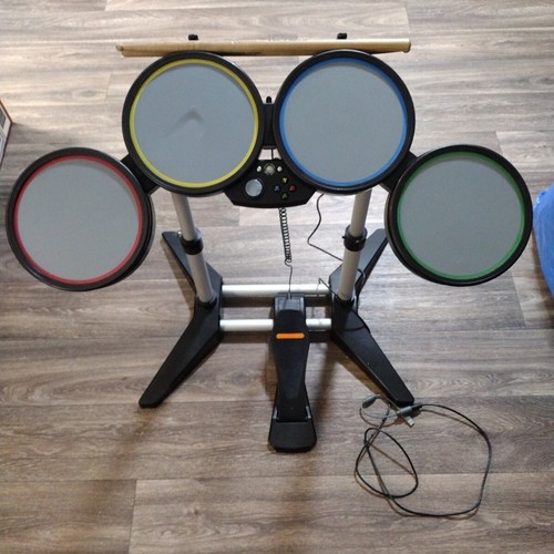 Harmonix USB Wired Xbox 360 Rock Band Drum Set w Pedal & Drumsticks ...