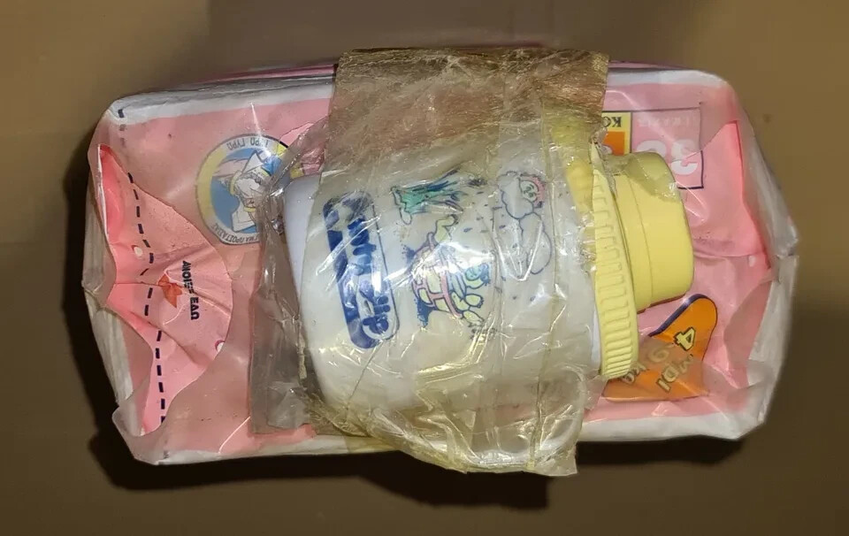 Vintage 90s Greece Plastic Diapers PANTY SLIP GIRL 38 nappies 4-9kgs ...