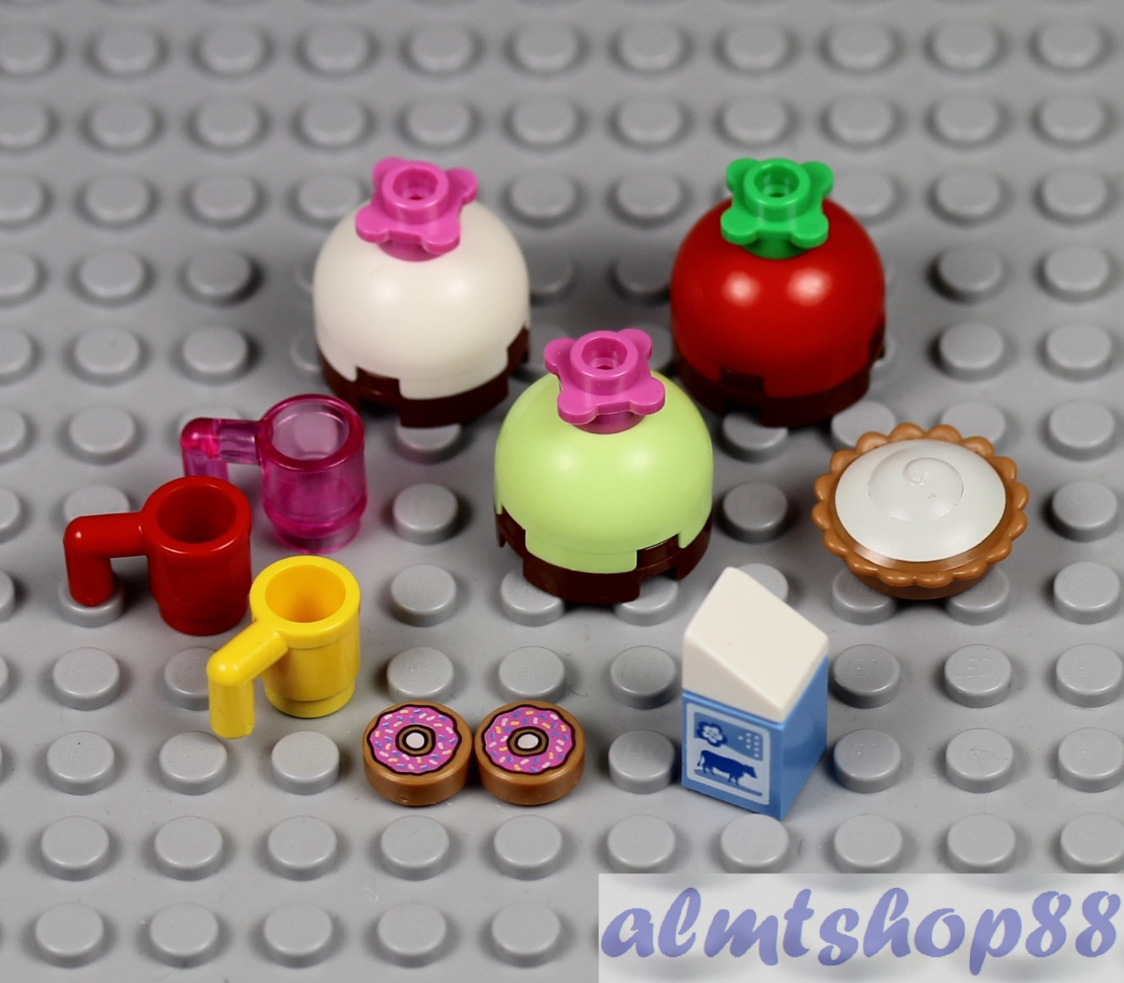 LEGO - 10 pcs Dessert Lot - Cake Pie Doughnut Chocolate Frosting ...
