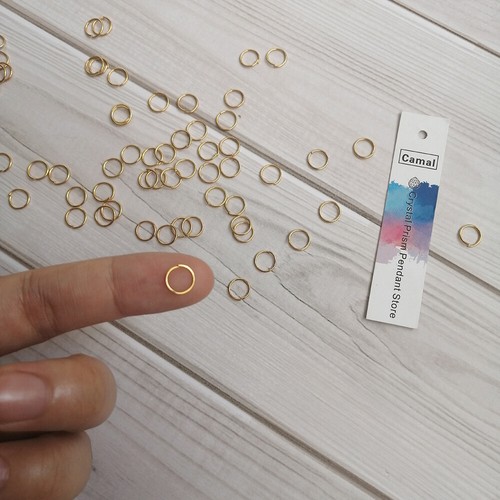 200pcs 7mm Metal Jewelry Finding Open Single Loop Jump Rings&Split Ring ...