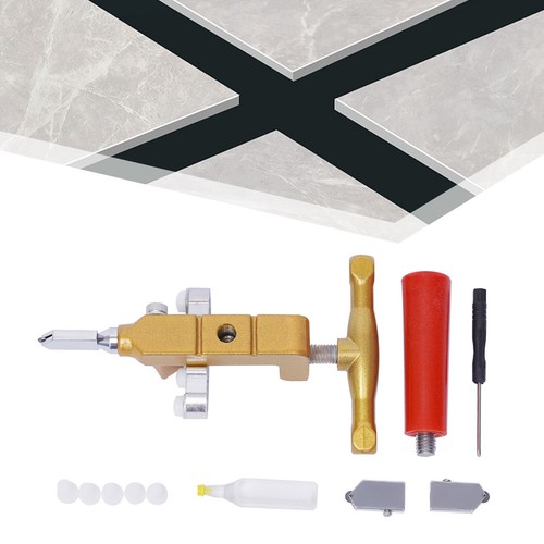 2 in 1 NEW Glass Tile Cutter Easy Glide Aluminum Alloy Glass Cutter ...
