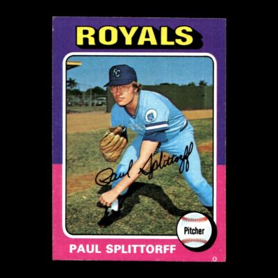 Paul Splittorff 1975 Topps Kansas City Royals #340 GM R305 | eBay