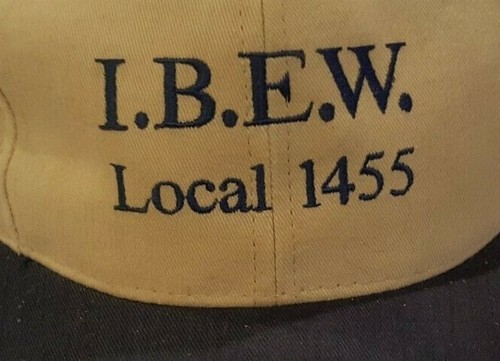 Local 1455 IBEW Union Strap Backs Hat St Louis Linemen Amren UE | eBay