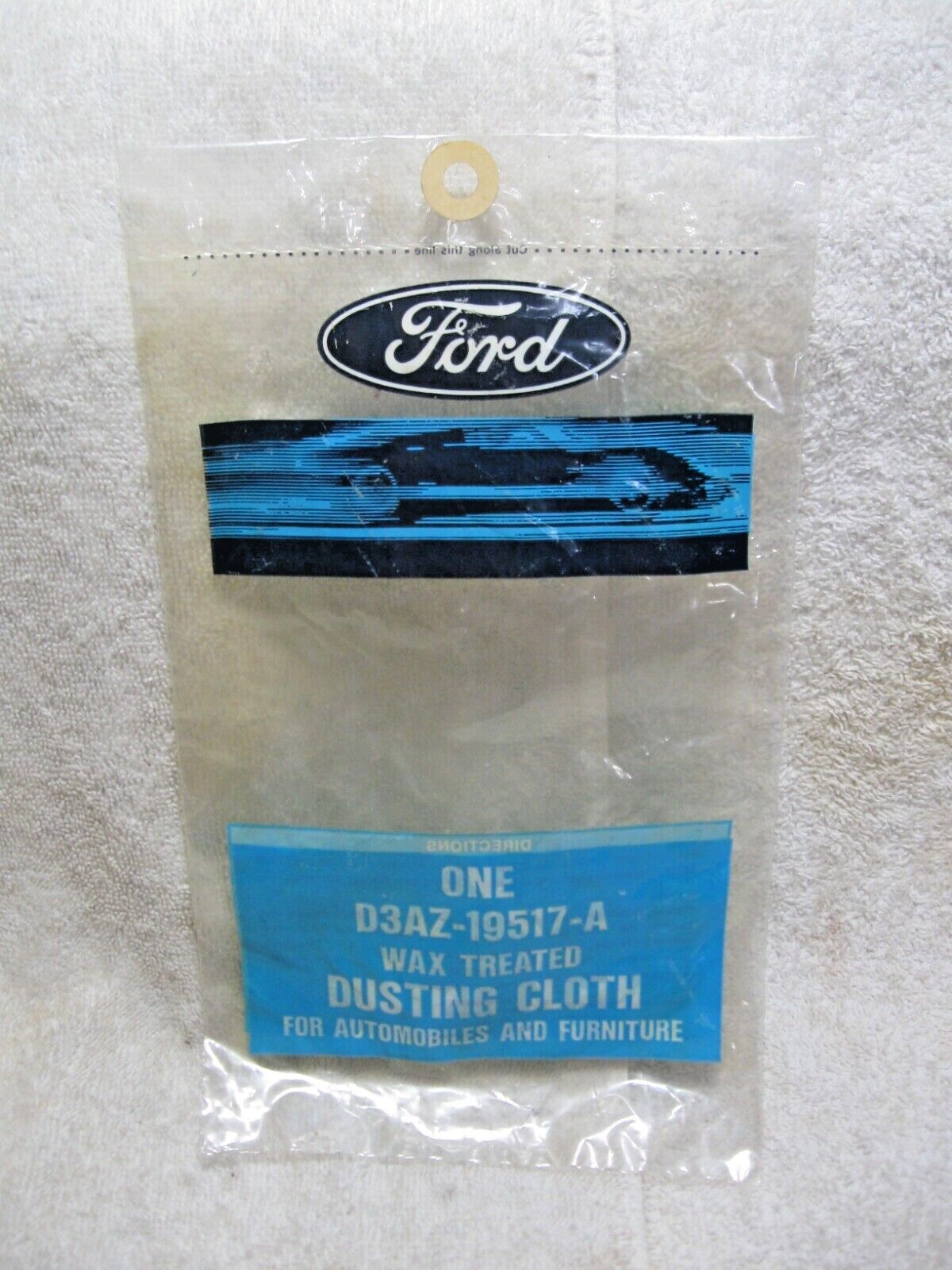 Vintage Collectible 1980's FORD Wax Treated Dusting Cloth Package-Boss ...
