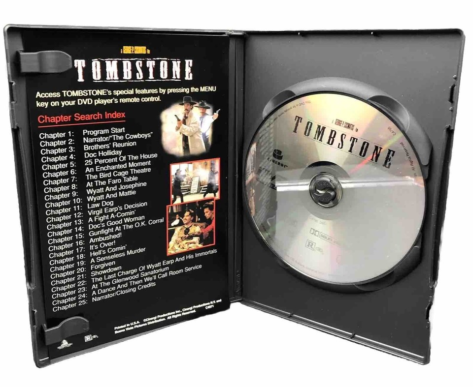 Tombstone DVD 1993 717951000064 | eBay