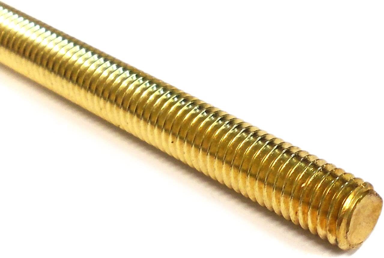 M3-M10 Brass Threaded Bar + FULL NUTS + WASHERS - Rod Studding 3,4,6,8 ...