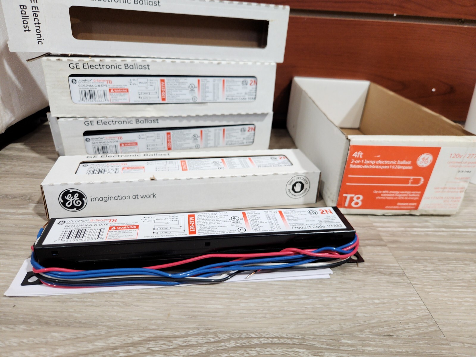 ( 4) NEW GE ULTRAMAX T8 G-SERIES ELECTRONIC BALLAST GE232MAX-G-N-DIYB ...