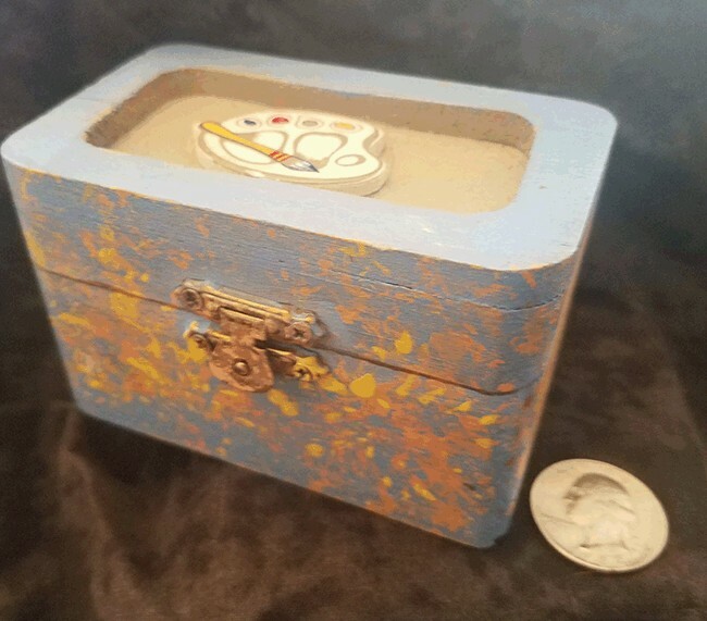 Handpainted Artist Hidden Treasure Box | eBay