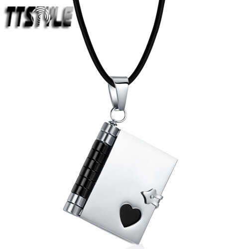 TTStyle Stainless Steel Notebook Pendant Necklace Large size NEW | eBay ...