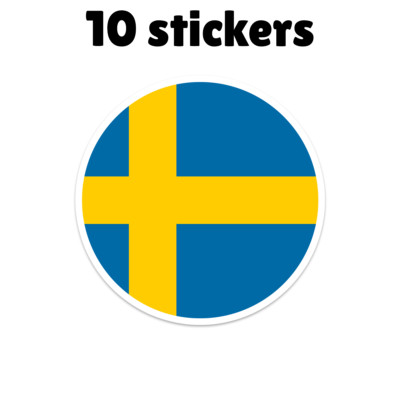 Sweden Round Circle Flag Sticker Decal Vinyl Fade & Waterproof | eBay