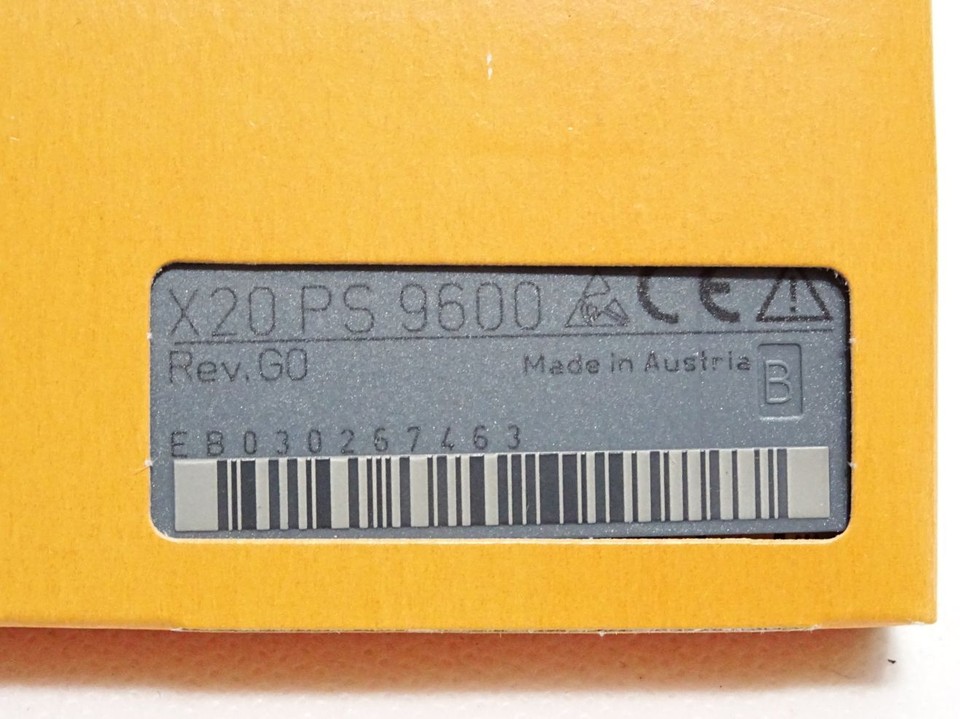 B&R X20PS9600 X20 PS 9600 Rev.G0 Einspeisemodul / Neu OVP | eBay