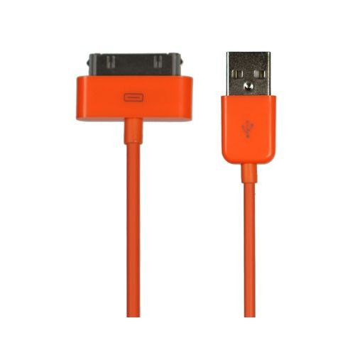 Long 2m USB Cable for iPhone 4S 4 3GS iPad Data Sync Charger Orange ...