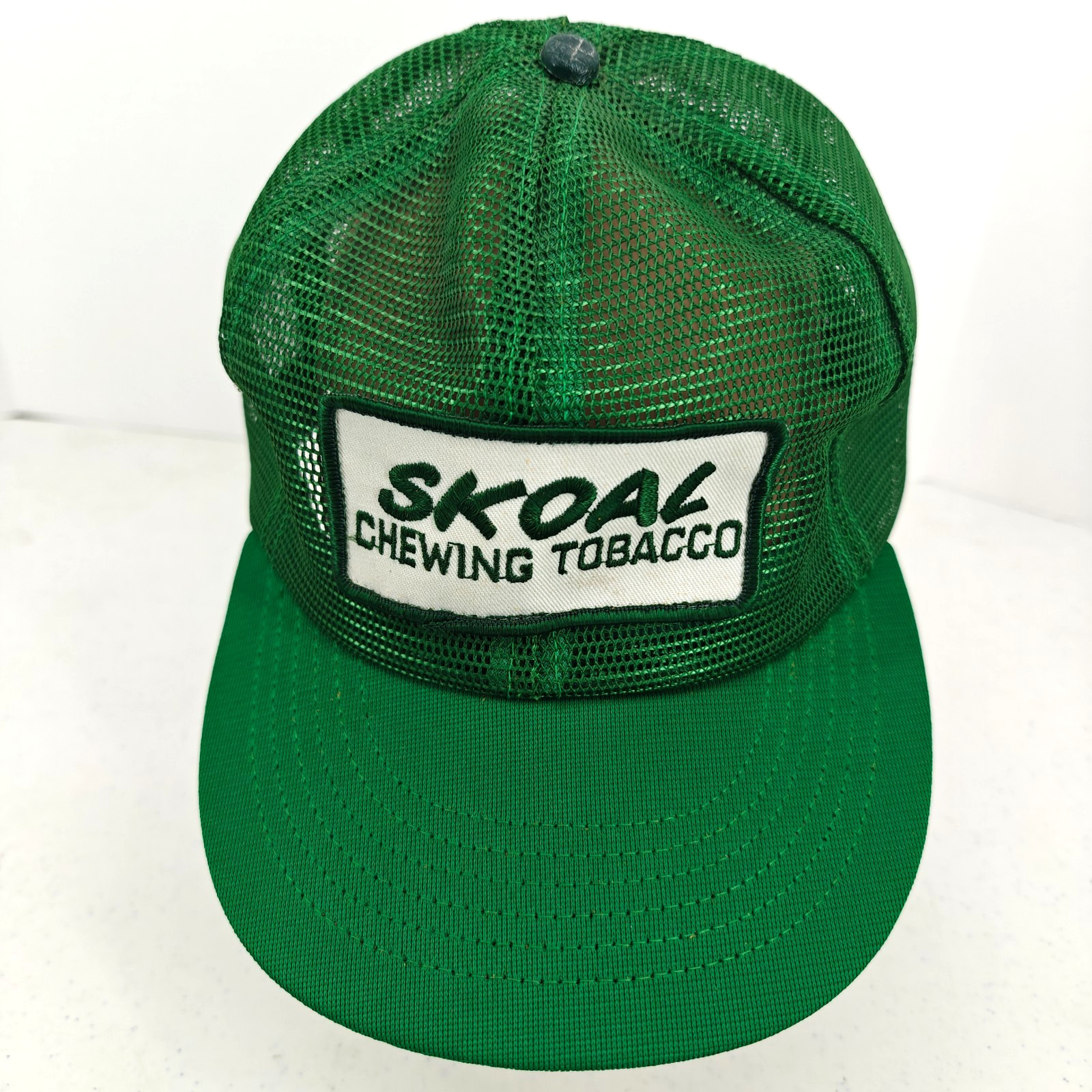 VTG Skoal Chewing Tobacco Green Mesh Trucker Hat Snap… - Gem