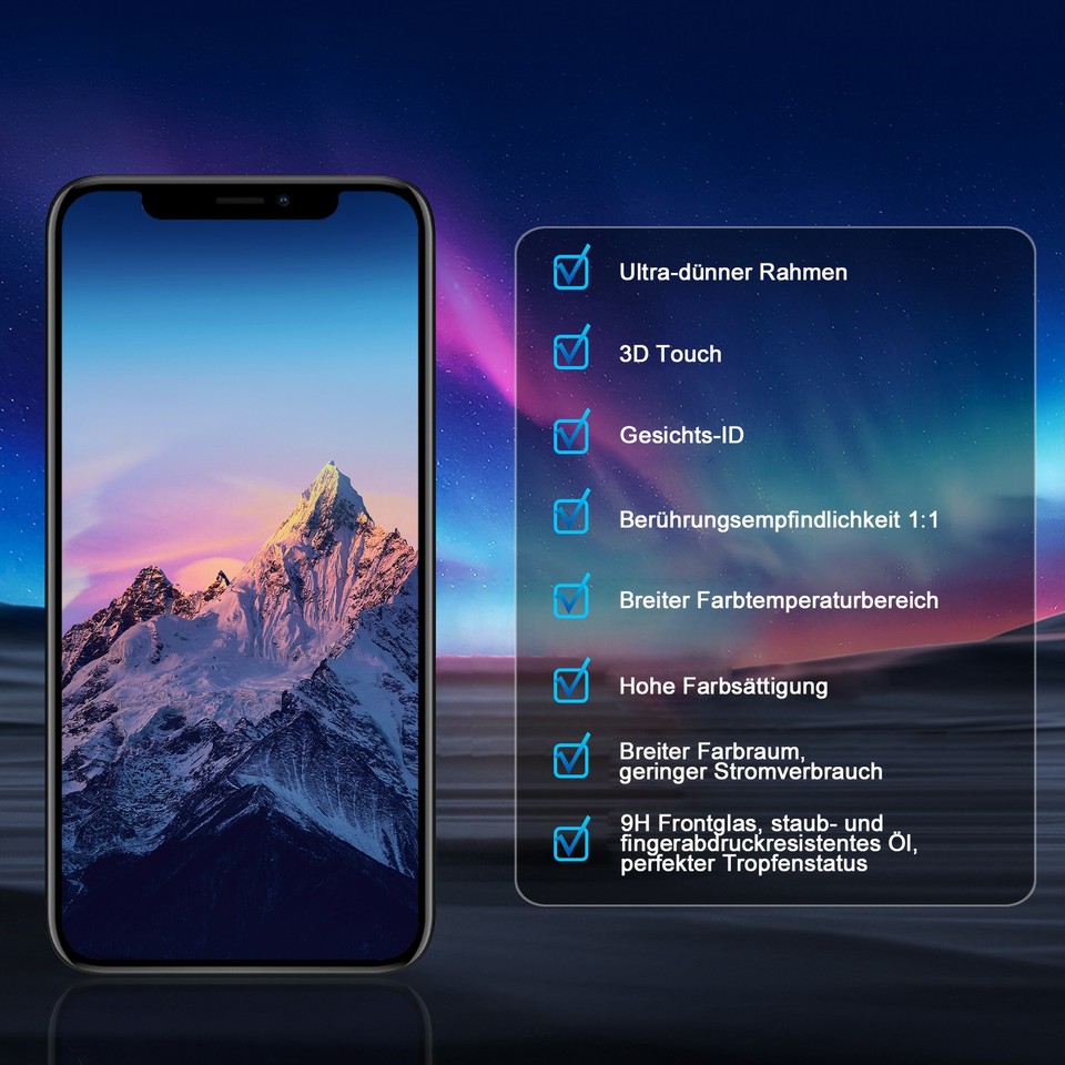Full HD Display Für iPhone XR Ersatz LCD OLED Bildschirm TouchScreen ...