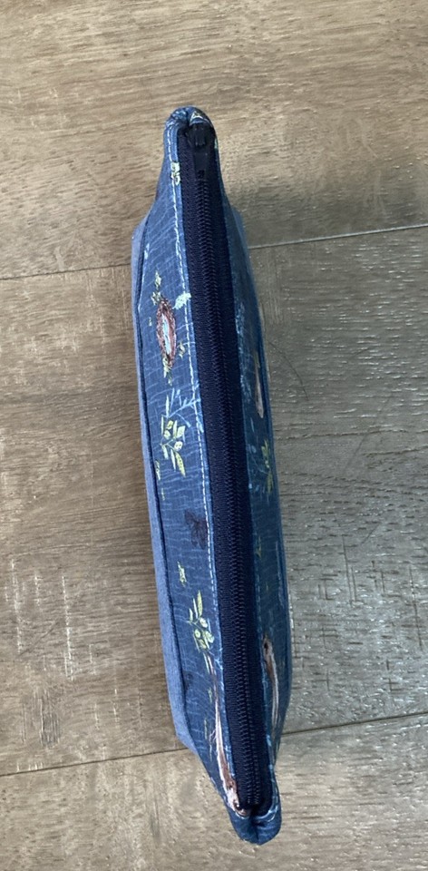 Handmade Fabric Pencil Case Blue Thrush Birds Corduroy Cotton | eBay UK