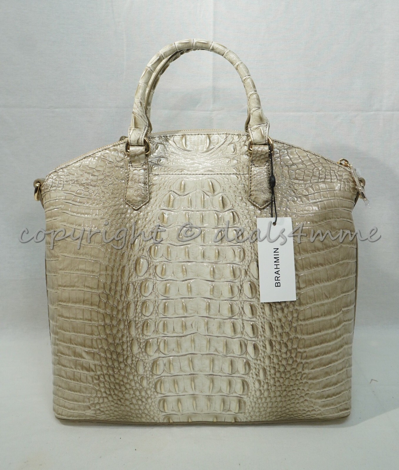 NWT Brahmin Large Duxbury Satchel/Shoulder Bag in Clay Melbourne | eBay