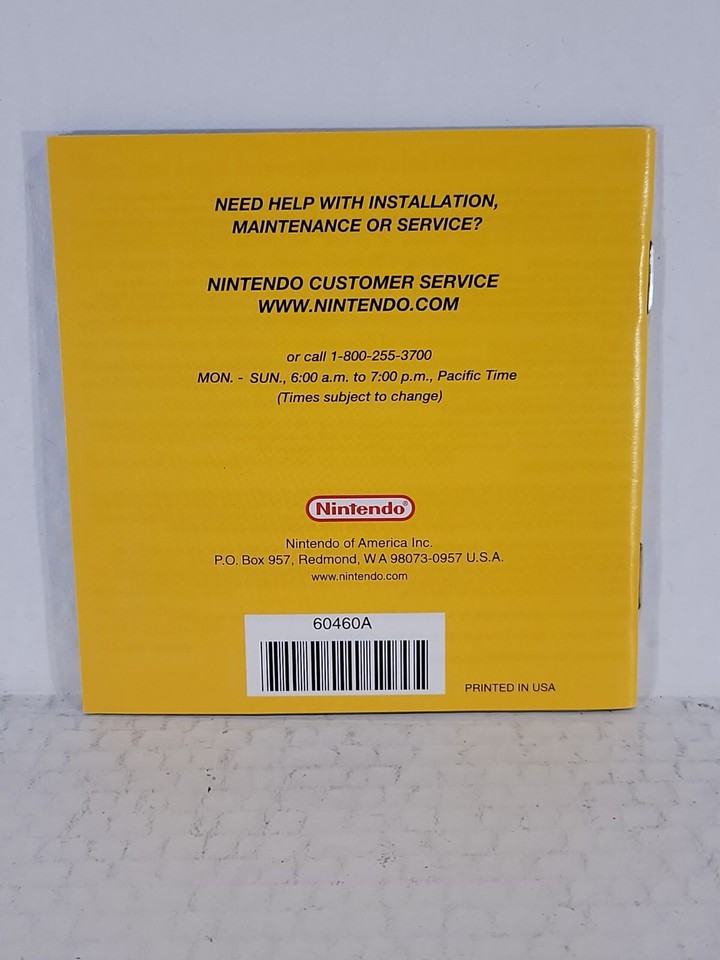 New Super Mario Bros Instruction Booklet Manual Nintendo DS Book Only ...