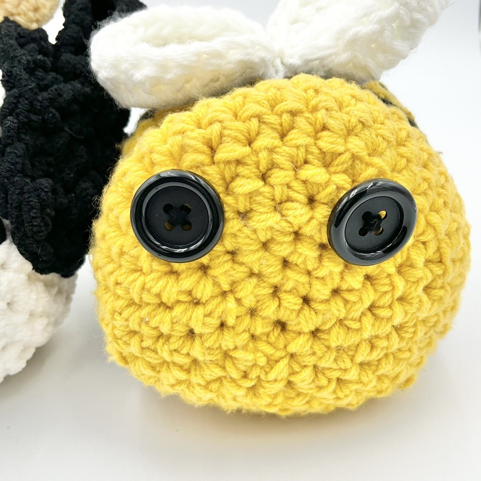 Handmade Hand Crocheted Cow & Bee Kawaii Cute OOAK | eBay