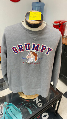DisneyLand Grumpy pullover Women's Large | eBay
