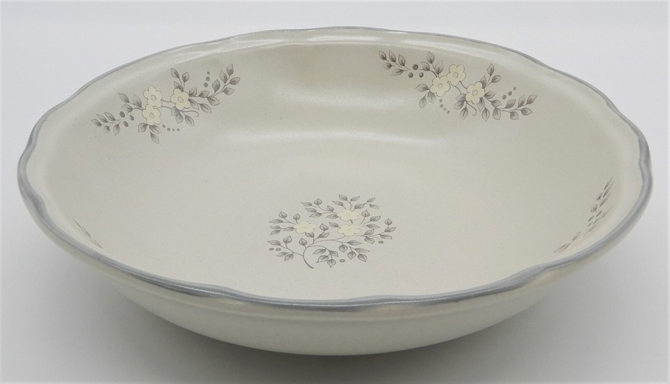 Pfaltzgraff Heirloom White Flowers Grey / Beige Dinnerware Serveware | eBay