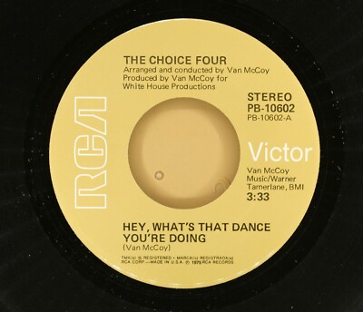 CHOICE FOUR Sweet Soul Funk 45rpm Beside Me/What's That Dance You're ...