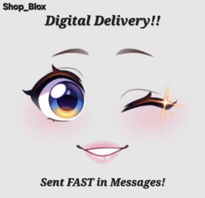 ROBLOX Series 10 Sparkling Friendly Wink Face Code ONLY! *Sent in ...