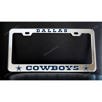 Dallas Cowboys License Plate Frame - Chrome Plated Metal | eBay