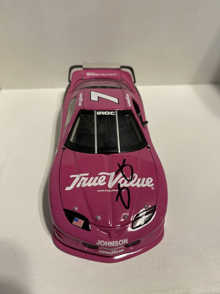 SIGNED JIMMIE JOHNSON 2003 1/24 PINK IROC BRICKYARD WIN PONTIAC ...