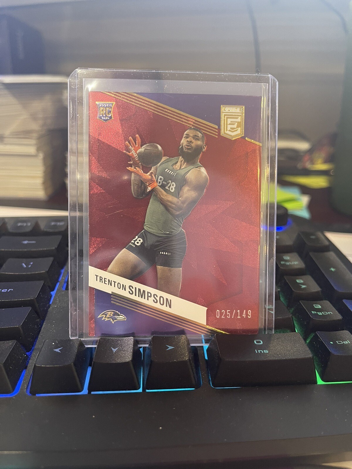 2023 Donruss Elite Trenton Simpson RC #187 Maroon /149 🔥 Ravens | eBay