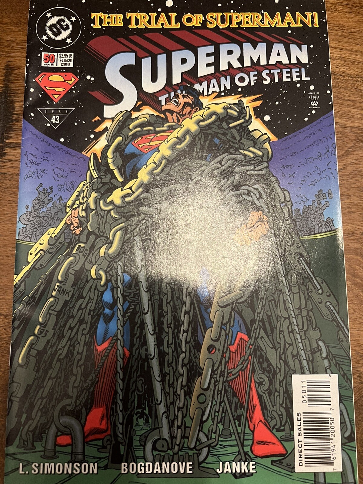 DC Comics SUPERMAN MAN OF STEEL TRIAL Issue #50 Justice Comic Book 1995 ...