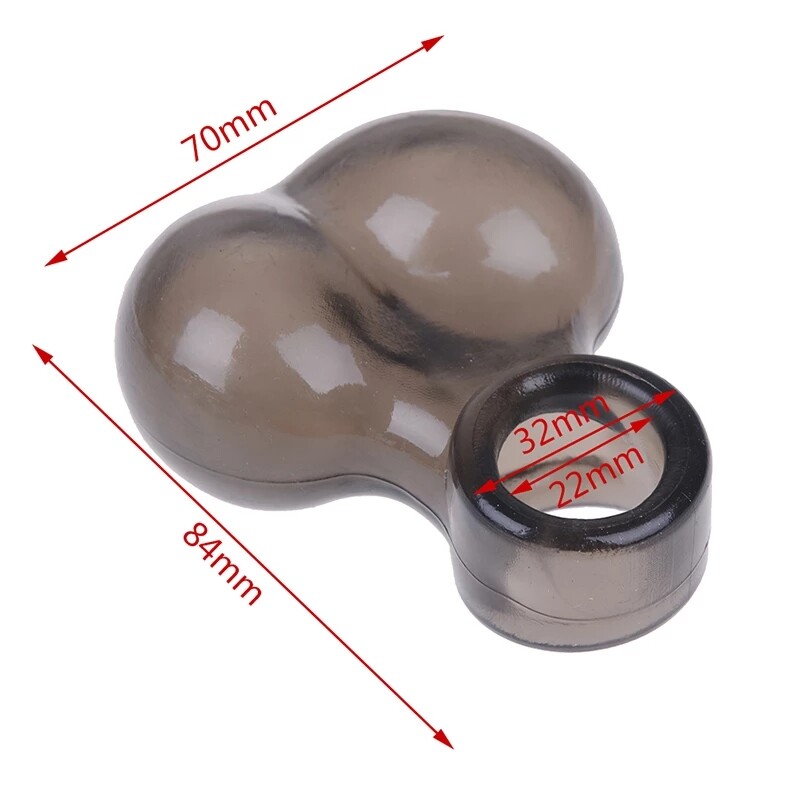 Ball Crusher Stretcher Penis Ring Male Chastity Cage Delay Device ...