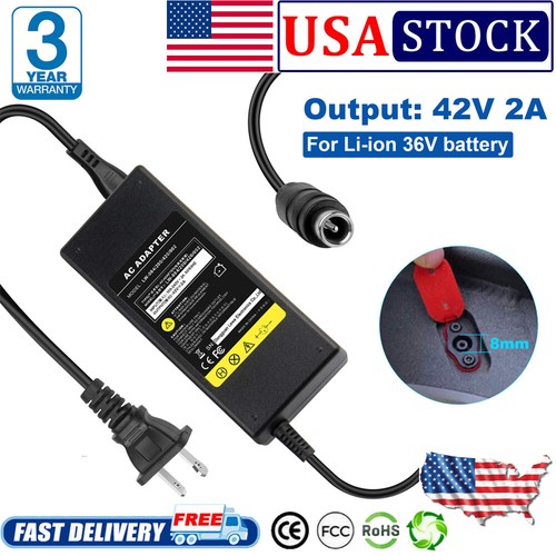 42V 2A Scooter Charger For Bird Lime-S Spin for Xiaomi m365 for Ninebot ...