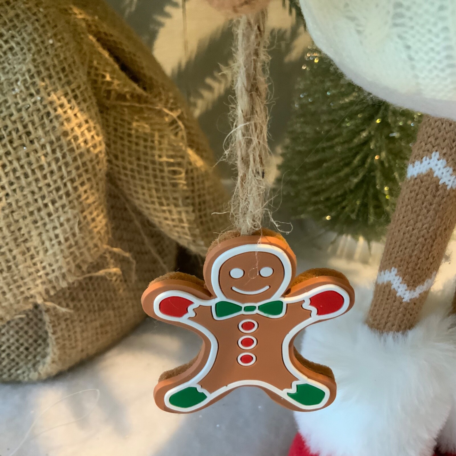Gingerbread Man Inspired Gonk Santa Christmas Decoration Gisela Graham ...