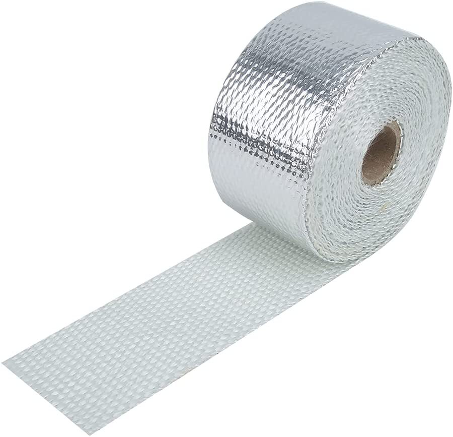 Self-Adhesive Exhaust Heat Header Wrap+5 Stainless Ties Exhaust Heat ...