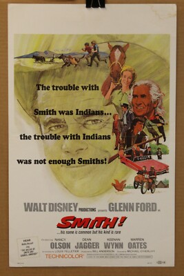 Smith 1969 Walt Disney Original Movie Poster 22" x 14" Glenn Ford Nancy ...