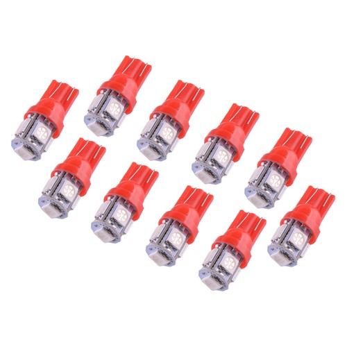 10x Car T10 LED Red Dashboard Dash Gauge Cluster Bulbs Universal | eBay