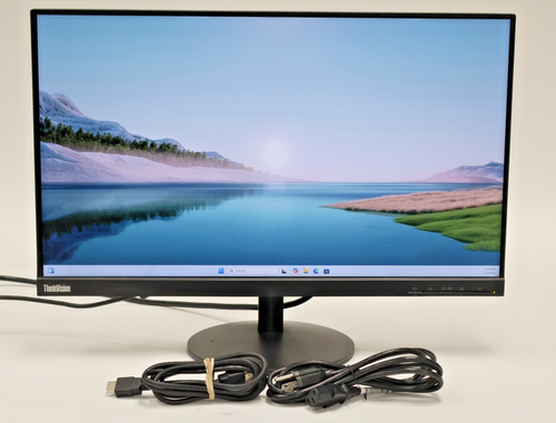 Lenovo ThinkVision S24e-10 24" Class Full HD LCD Monitor With Power And ...