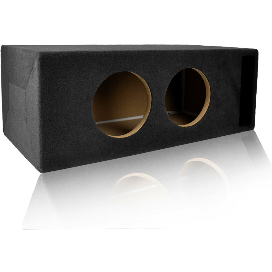 Dual 8” Custom-Ported Sub Woofer Enclosure Box for 8” Subwoofer Pair (1 ...