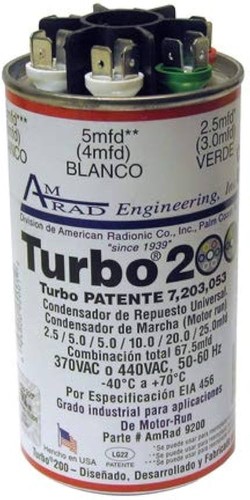 AmRad Turbo 200 UNIVERSAL CAPACITOR 9200 20/25/30/35/40/45/50/55+ 2.5 ...
