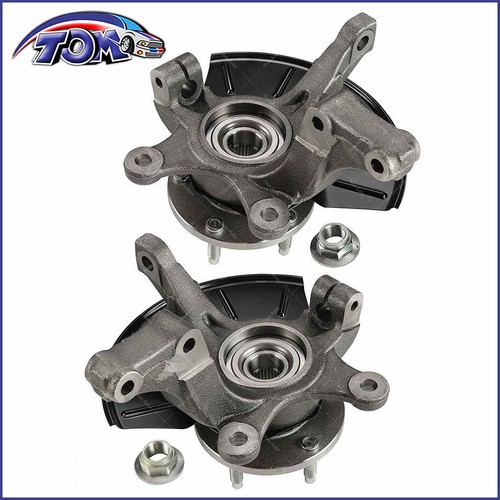Pair Front Wheel Hub Bearing & Steering Knuckle Assembly For Ford Mazda ...