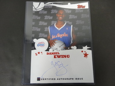 2005/06 Topps Rookie Photo Shoot Daniel Ewing 10x14 Photo Certified ...